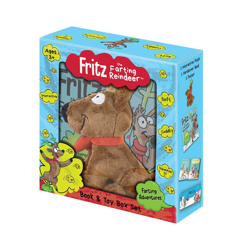 Fritz the Farting Reindeer Interactive Toy Book Gift Box Set – Humor ...